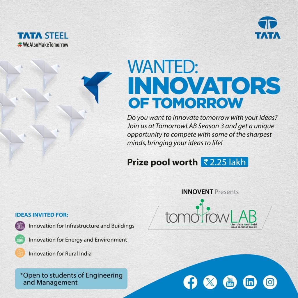 Tata Steel TomorrowLab 2023 - EvePaper